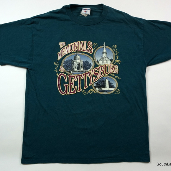Jerzees | Shirts | The Memorials At Gettysburg Souvenir Tshirt Large ...